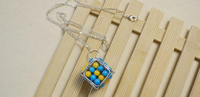 Cube Pendant Necklace | Fun Family Crafts