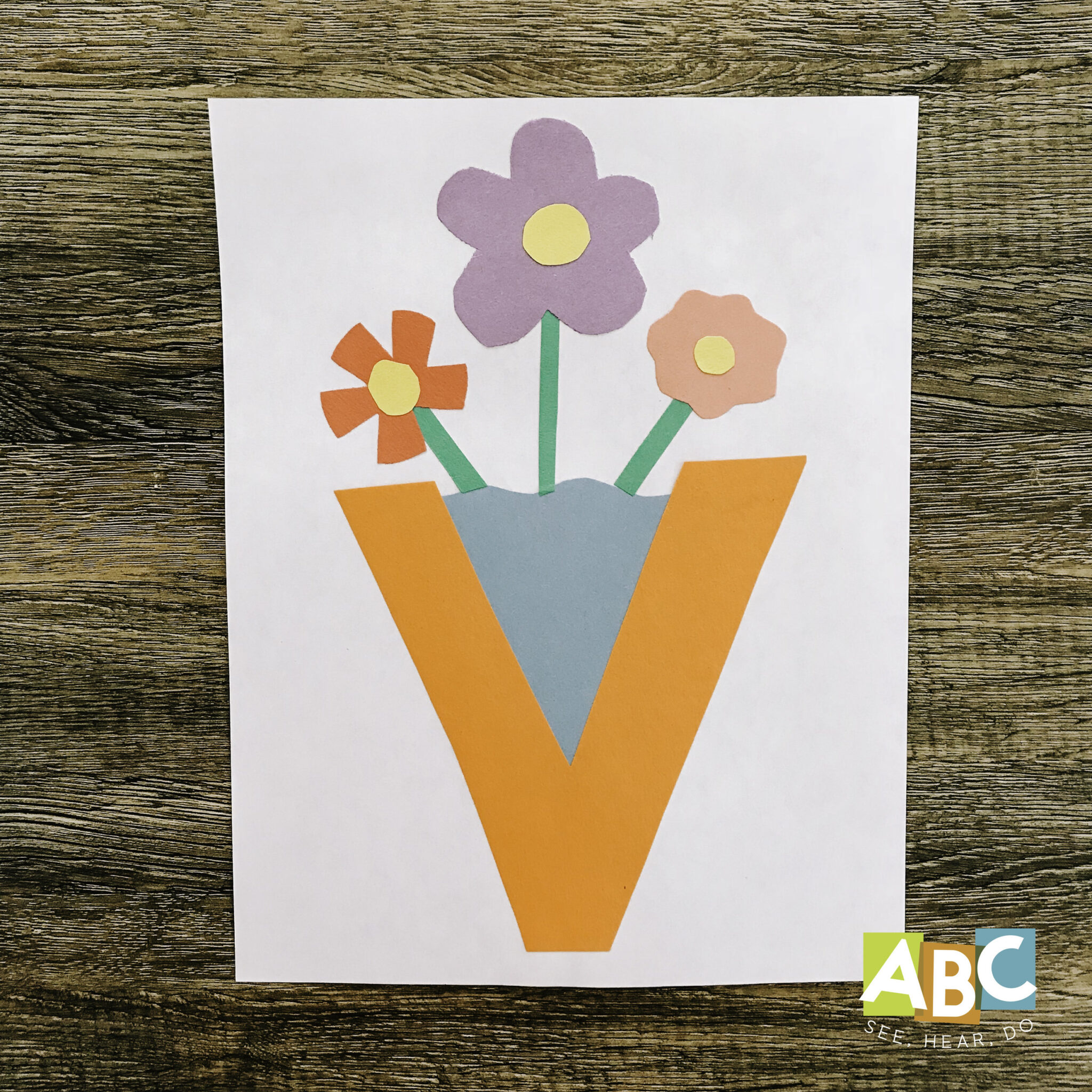 V is for Vase | Fun Family Crafts