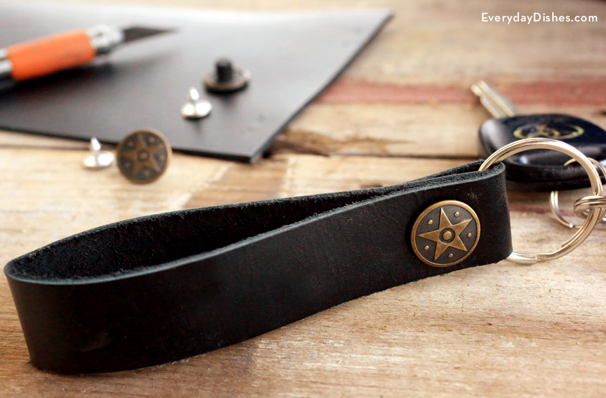 Leather Keychain | Fun Family Crafts