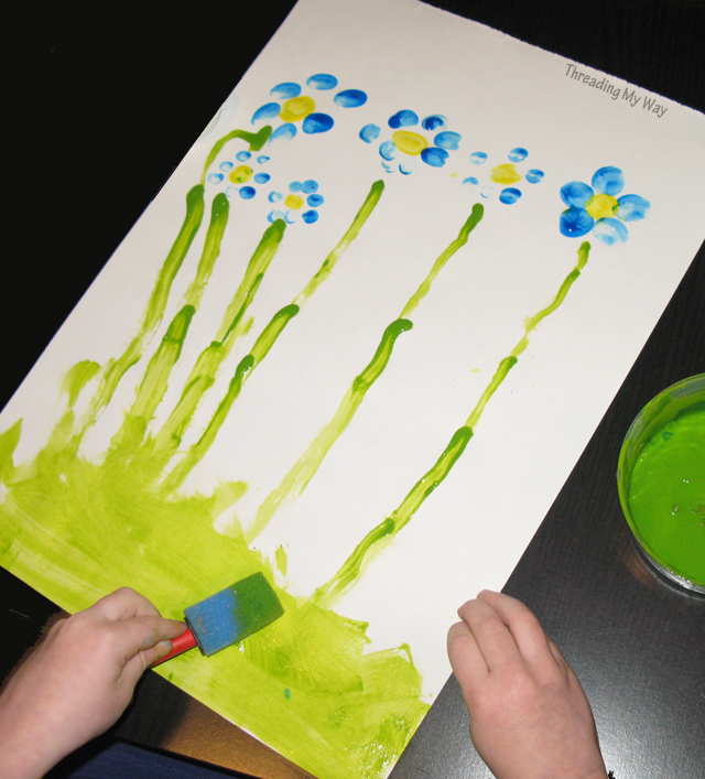 Thumbprint Flowers | Fun Family Crafts