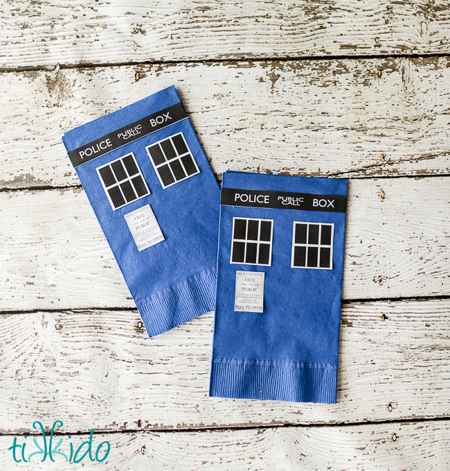 Doctor Who Paper Napkins and Plates | Fun Family Crafts