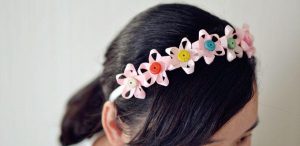 Pink Flower Headband | Fun Family Crafts