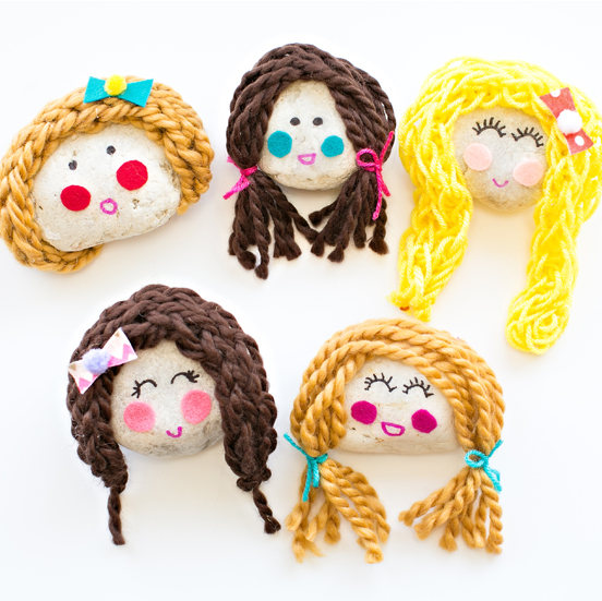 Rock Doll Faces | Fun Family Crafts