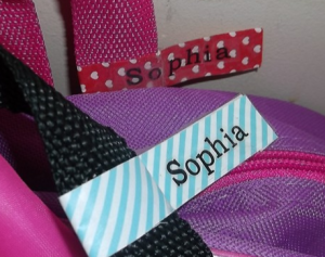 Backpack Labels | Fun Family Crafts