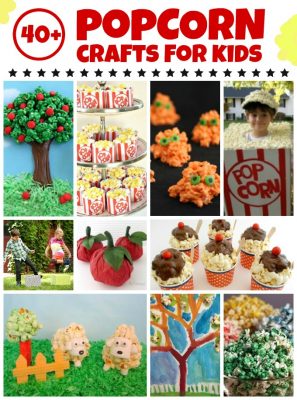 Popcorn Crafts: 40+ craft ideas for kids
