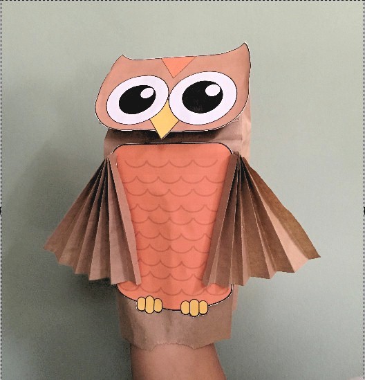 Paper Bag Owl Puppet Fun Family Crafts