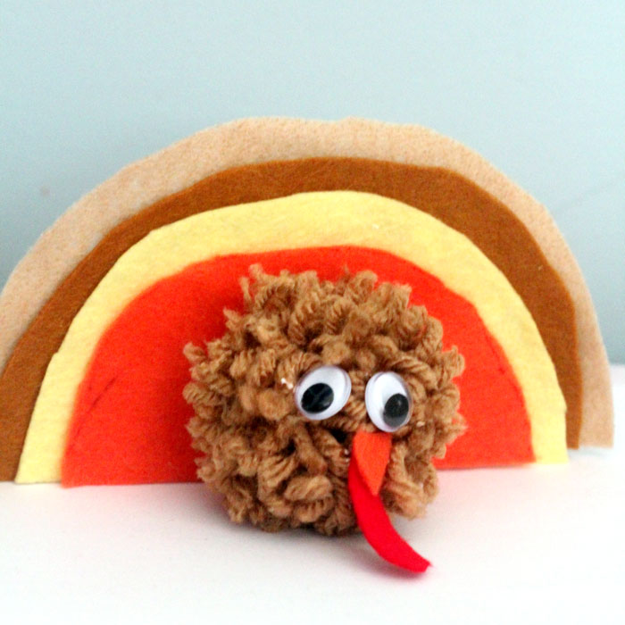 Pom Pom Turkey | Fun Family Crafts