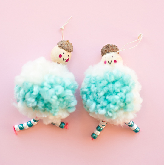 Pom Pom Doll Ornaments | Fun Family Crafts