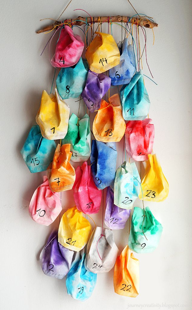 Coffee Filter Advent Calendar | Fun Family Crafts