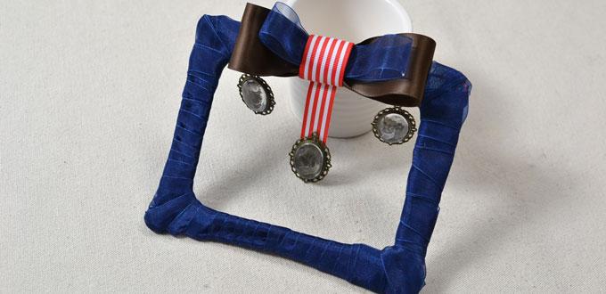 Ribbon Photo Frame with Bow Ornament | Fun Family Crafts