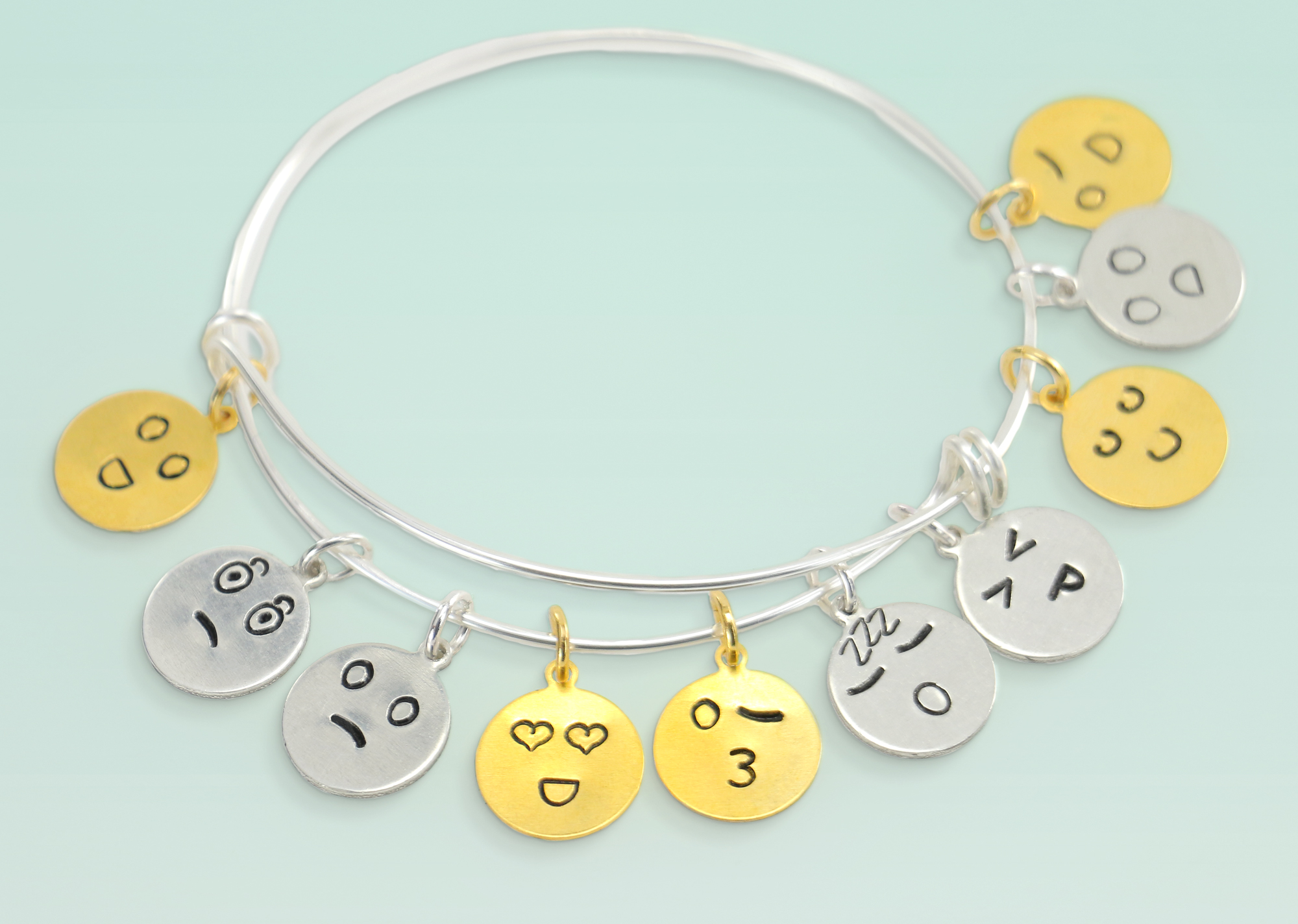 Metal Stamped Emoji Charms | Fun Family Crafts