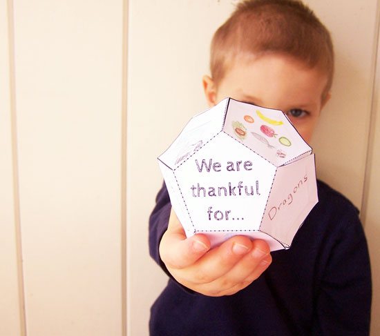 Printable 3D Thanksgiving Tetradecahedron | Fun Family Crafts