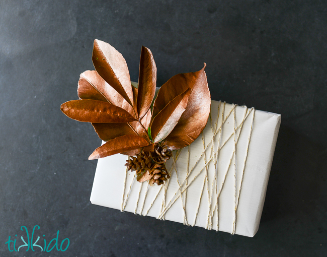 Leaf Gift Topper | Fun Family Crafts