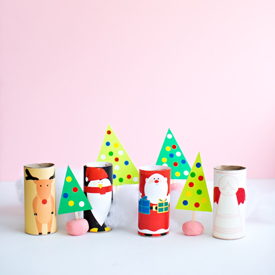 Christmas Paper Tube Characters | Fun Family Crafts