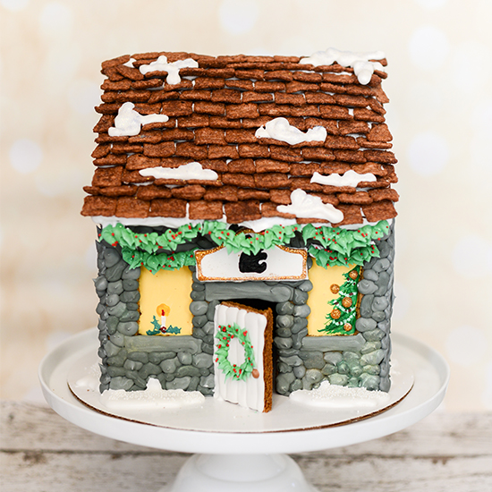 Royal Icing Stone Gingerbread House | Fun Family Crafts