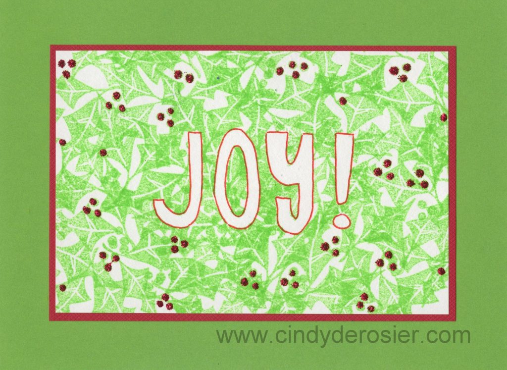 Sticker-Resist Stamped Card | Fun Family Crafts