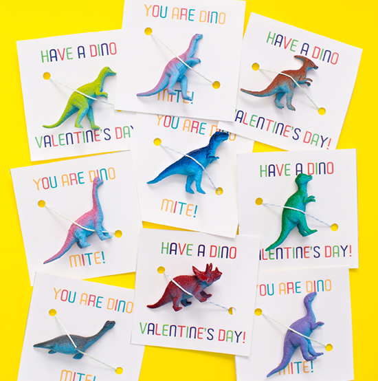 Dinosaur Valentine Printables | Fun Family Crafts