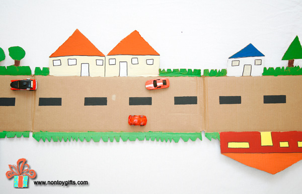 Cardboard Road | Fun Family Crafts