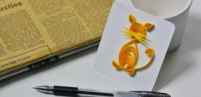 Quilled Paper Cat | Fun Family Crafts