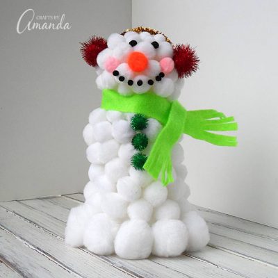 Pom Pom Snowman | Fun Family Crafts