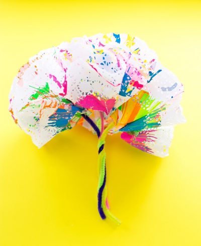 Spin Art Doily Paper Flowers | Fun Family Crafts