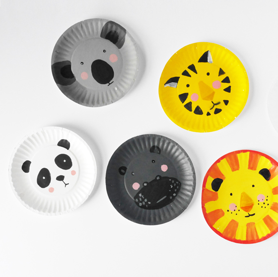 Paper Plate Animal Faces Fun Family Crafts