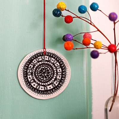 Hanging Clay Mandala | Fun Family Crafts