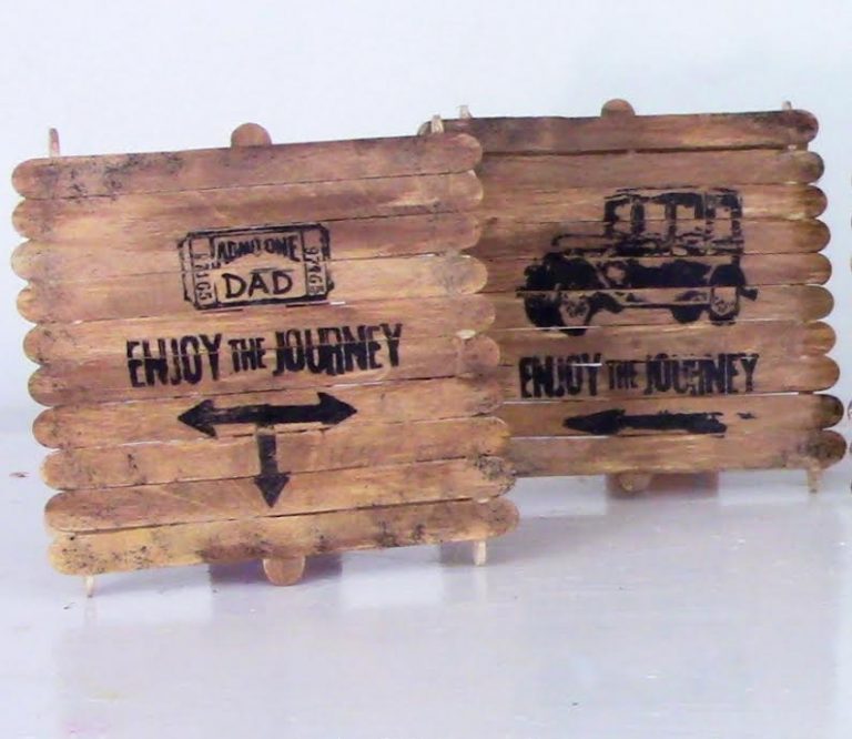 Popsicle Stick Pallet Coasters for Father's Day | Fun Family Crafts