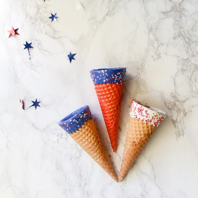 Patriotic Ice Cream Cones | Fun Family Crafts