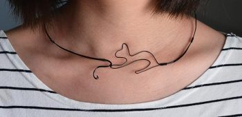 Wire Cat Necklace | Fun Family Crafts