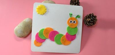 Felt Caterpillar Card | Fun Family Crafts