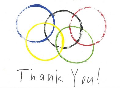 Olympics-Themed Note Card | Fun Family Crafts