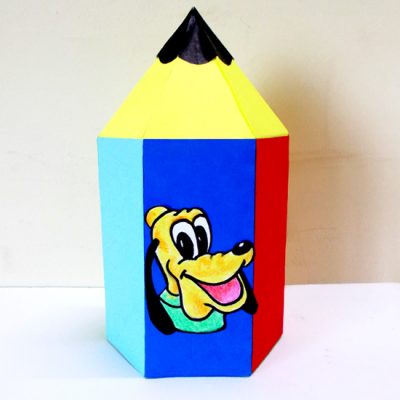 Pencil-Shaped Paper Box | Fun Family Crafts