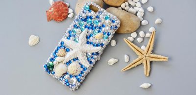 Sparkly Sea Shell Phone Case | Fun Family Crafts