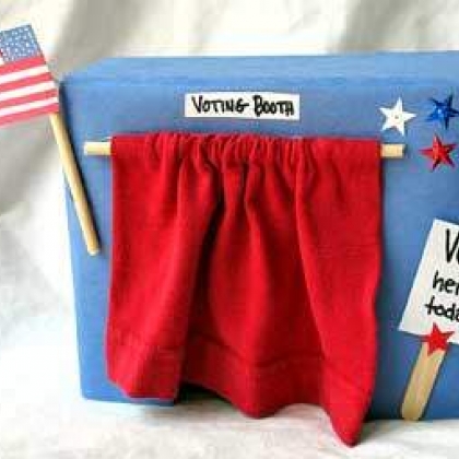 Miniature Voting Booth | Fun Family Crafts