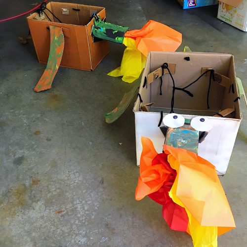 Cardboard Dragon | Fun Family Crafts