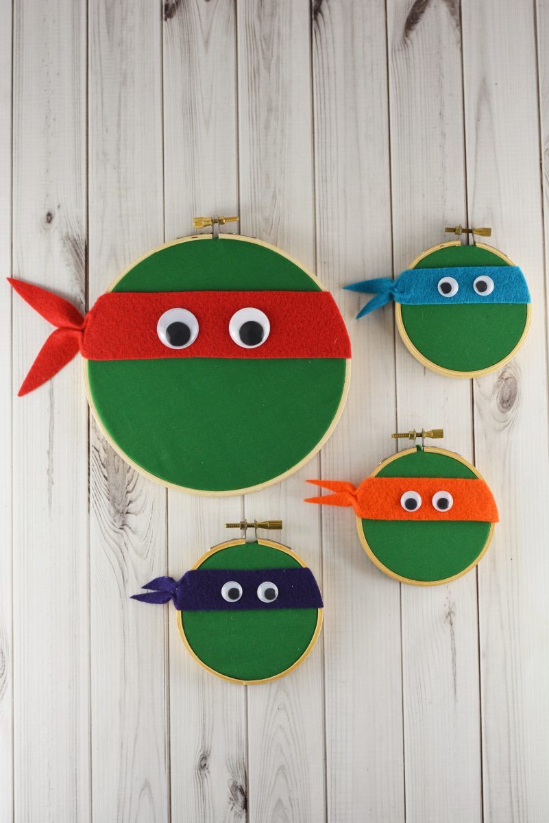 Embroidery Hoop Ninja Turtles | Fun Family Crafts