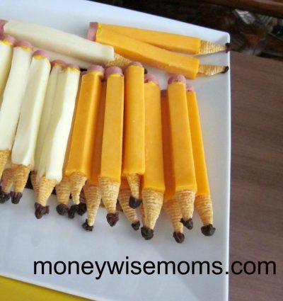 String Cheese Pencils | Fun Family Crafts