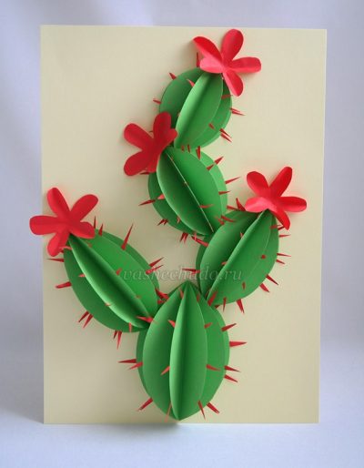Dimensional Paper Cactus | Fun Family Crafts