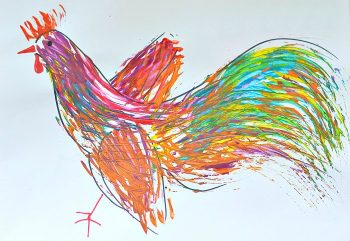 Rooster Art | Fun Family Crafts