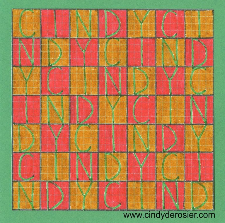 Graph Paper Grid Name Art | Fun Family Crafts