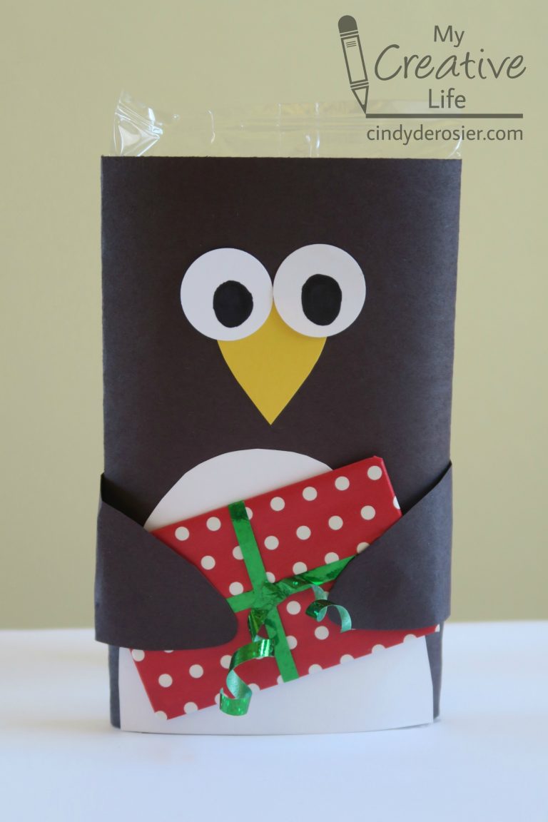 Microwave Popcorn Penguin Gift Card Holder | Fun Family Crafts