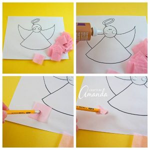 Puffy Tissue Paper Angel | Fun Family Crafts