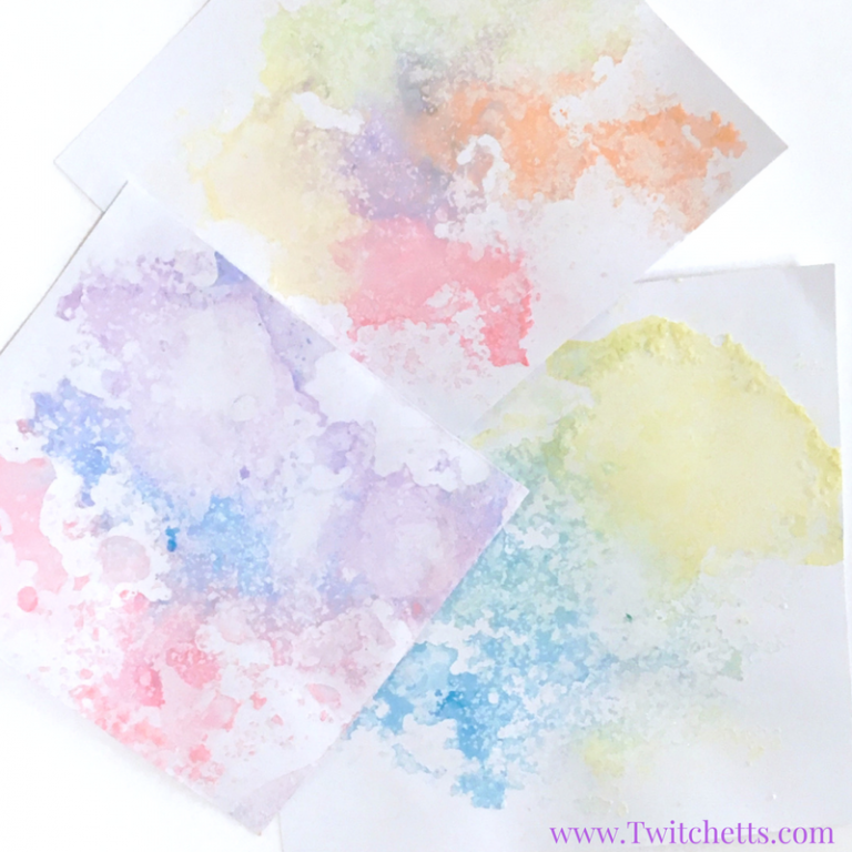 Colored Salt Snow Art | Fun Family Crafts