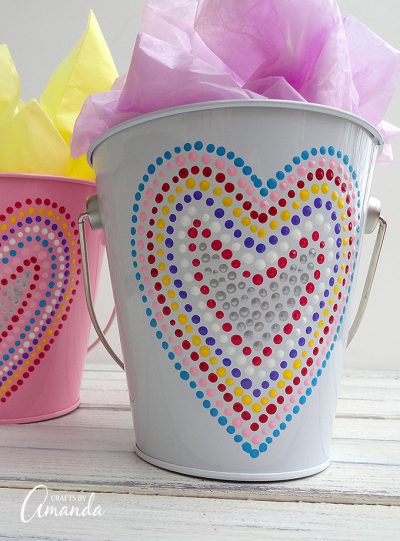 Heart Valentine Treat Buckets | Fun Family Crafts