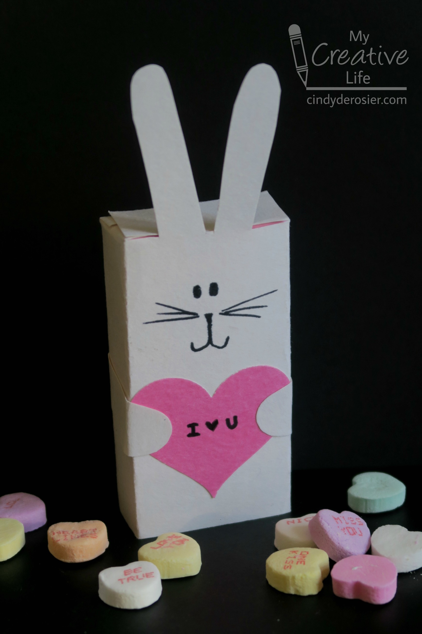 Conversation Hearts Bunny | Fun Family Crafts