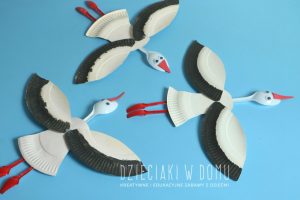 Paper Plate Storks | Fun Family Crafts