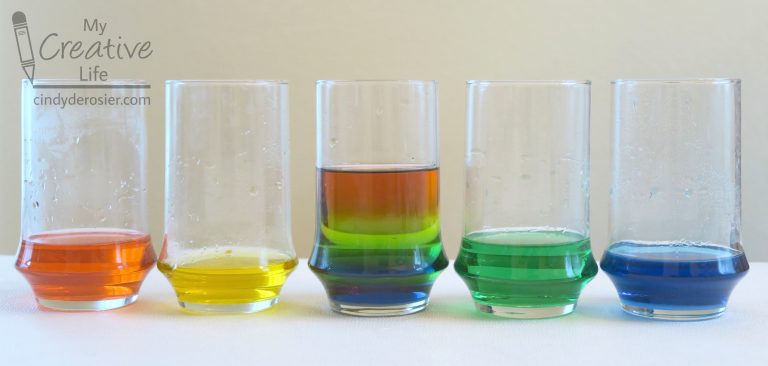 Rainbow Sugar Water Density Experiment | Fun Family Crafts