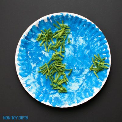 Paper Plate and Yarn Earth | Fun Family Crafts