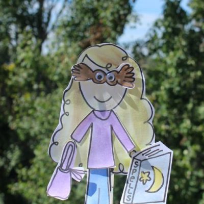 Luna Lovegood Paper Doll | Fun Family Crafts